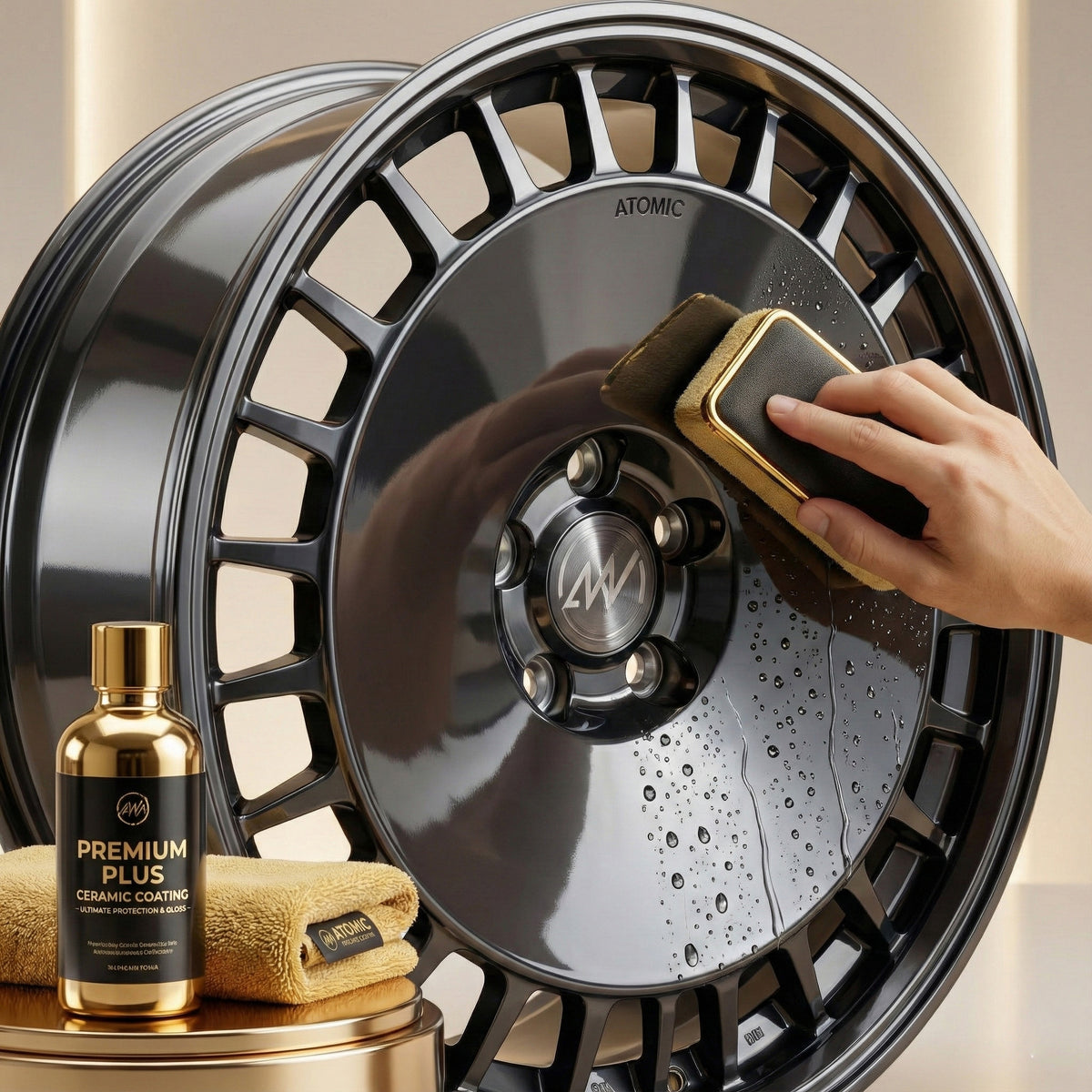 Premium Ceramic Coating PLUS Protection for 4 wheels - buy at Atomic Wheels