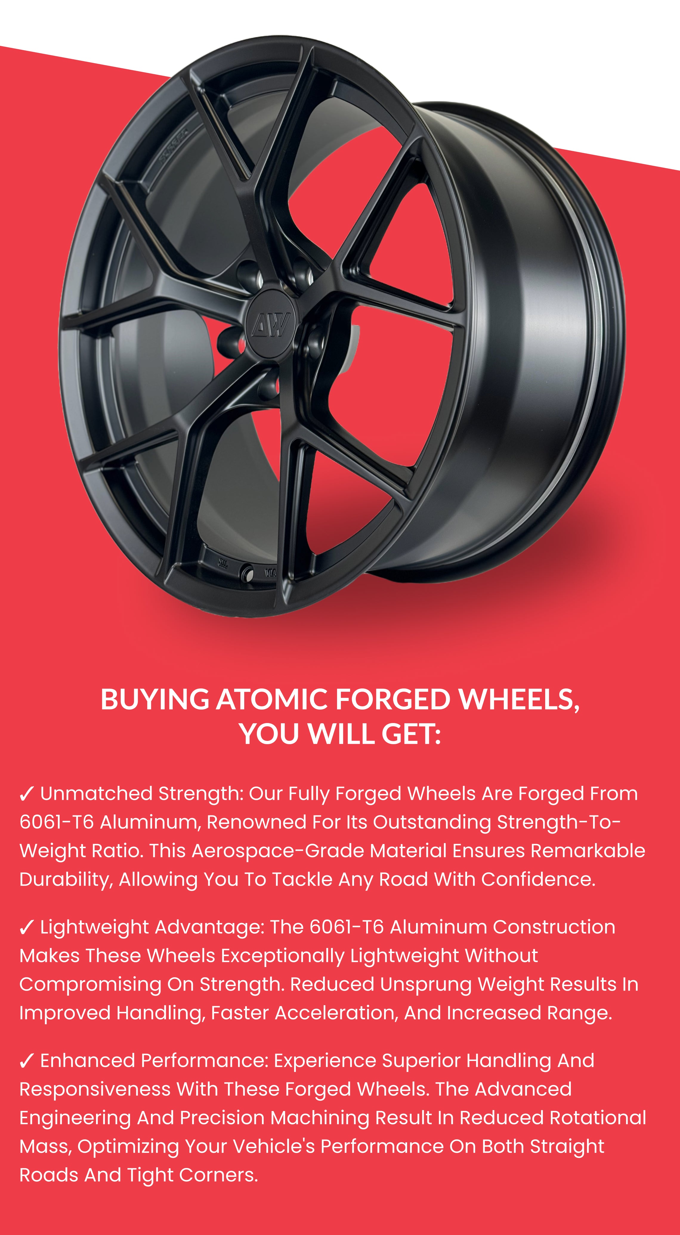 Premium Fully Forged Wheels — Atomic Wheels